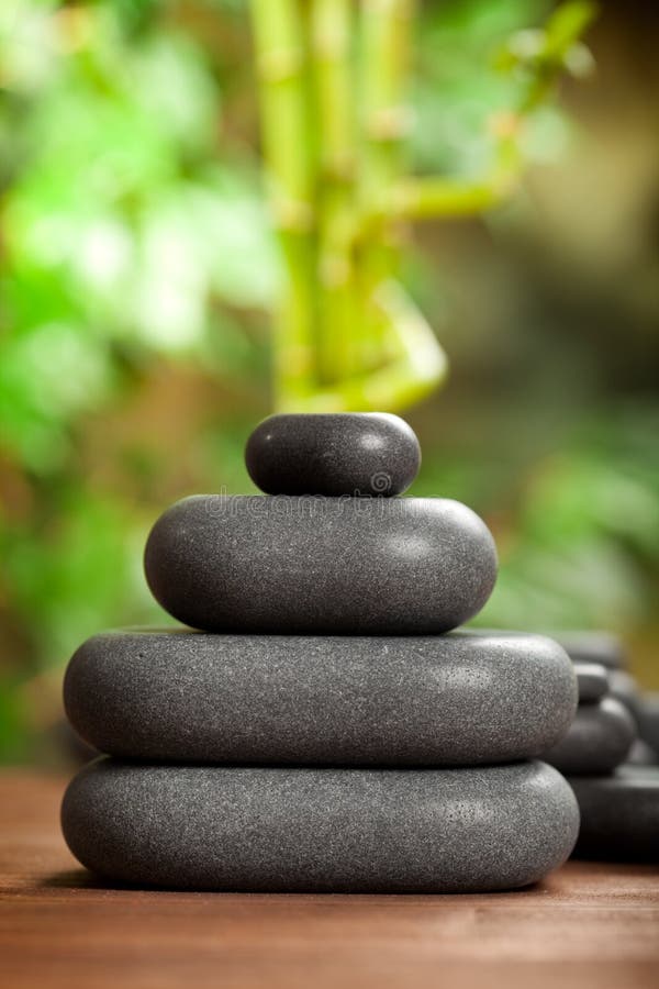 Massage stones stock photo. Image of woven, fengshui - 19123506