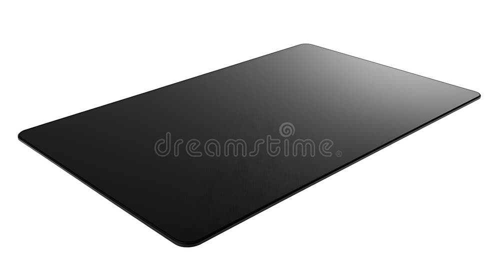 A Black Mat with a Shiny Surface Stock Illustration - Illustration of ...