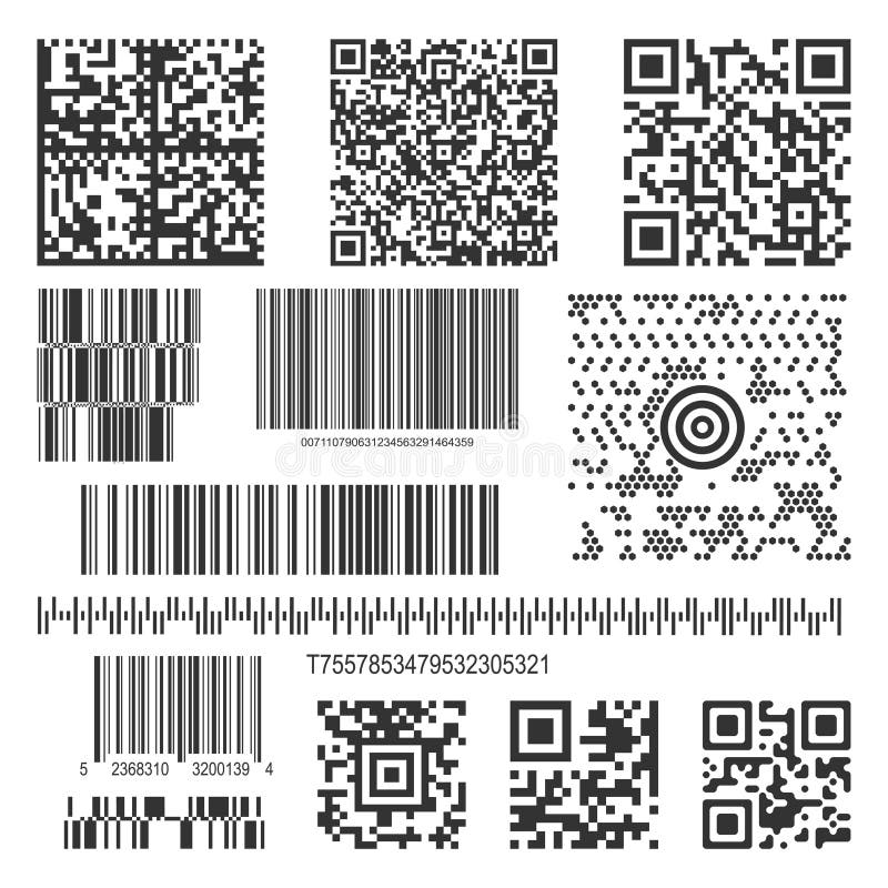 Matrix Barcode Icon Outline Vector. Qr Code Stock Vector - Illustration ...