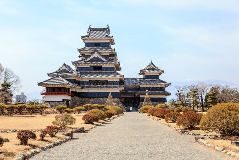Black Castle, Matsumoto, Japan Stock Image - Image of iconic, black ...