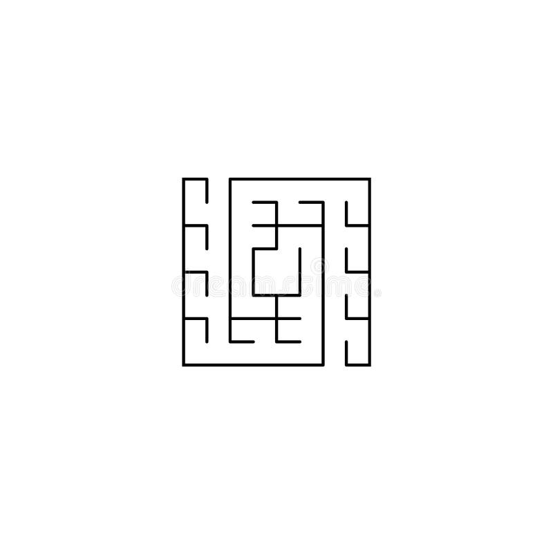 Big square maze gam stock vector. Illustration of intricacy - 115043733