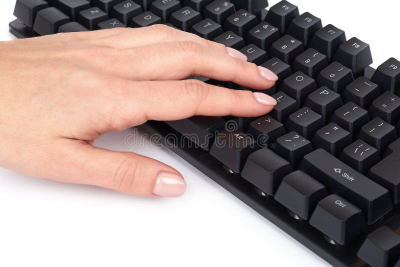 Mechanical Computer Keyboard with Keys or Keypads Flying Stock Photo ...