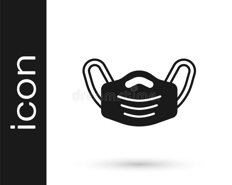 Medical Mask Vector Black Stock Illustrations – 10,141 Medical Mask ...