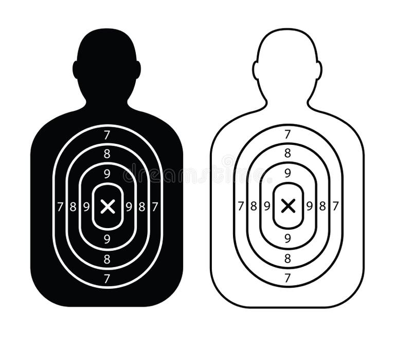 Black Body Target Stock Illustrations – 1,166 Black Body Target Stock ...