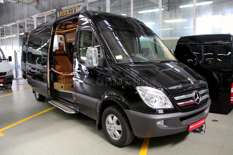 Black Mercedes-Benz Sprinter 324 Editorial Stock Photo - Image of ...