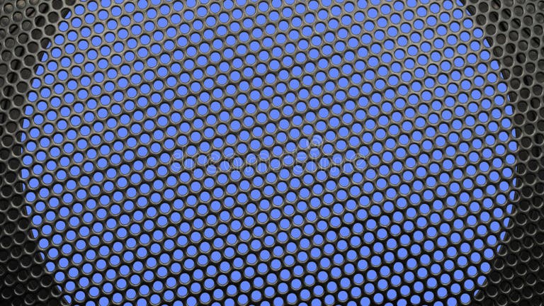 Black Metallic Mesh Pattern Against a Vibrant Blue Background Creates ...