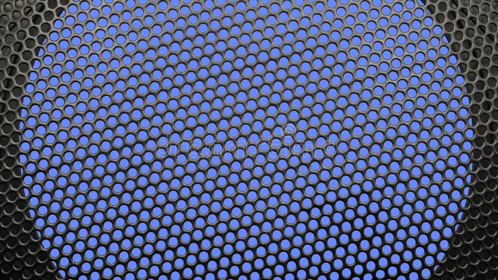 Black Metallic Mesh Pattern Against a Vibrant Blue Background Creates ...