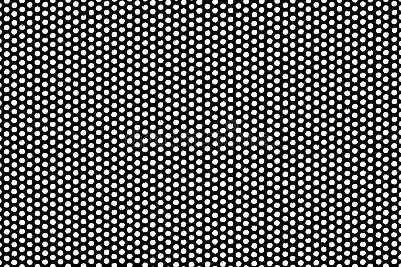 Black Mesh Geometric Seamless Pattern Isolated On White Background ...