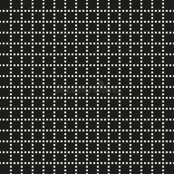 Black Mesh Grid. White Cross Pattern. Square Tile Texture. Vector ...