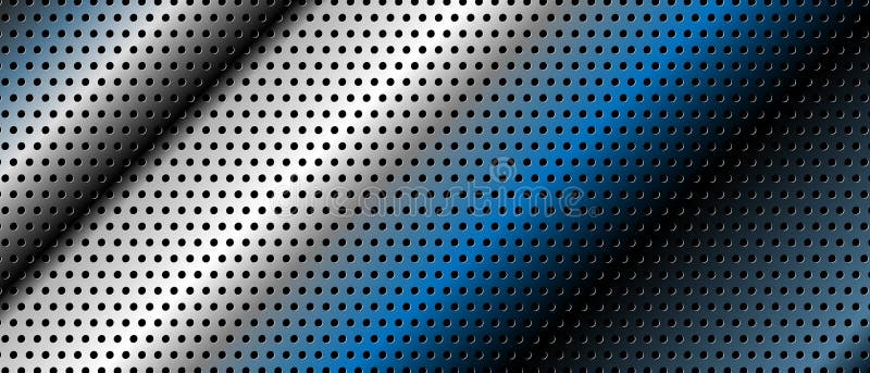 Black Metal Background with Dots Pattern. Modern Abstract Vector ...