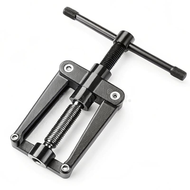 Black Metal Bearing Separator Puller Tool with Threaded Rod on White ...