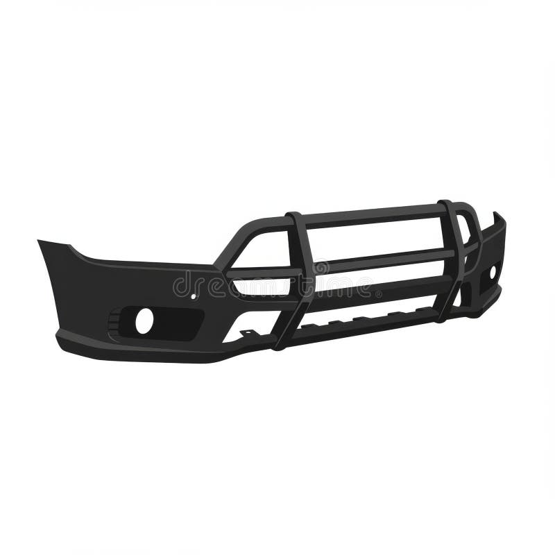 Black Metal Bull Bar for Vehicle Bumper Stock Illustration ...