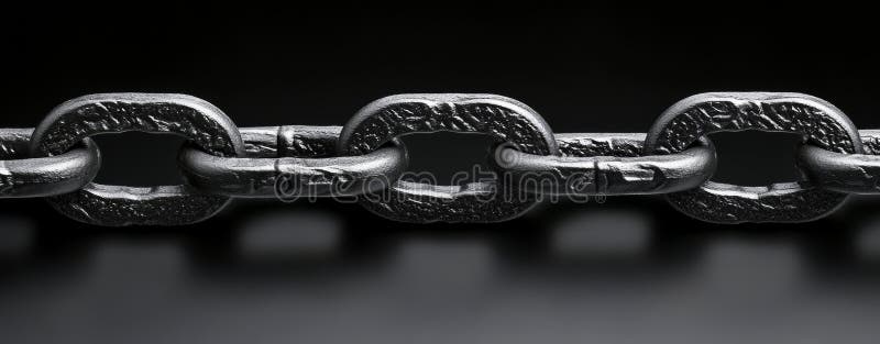 A Black Metal Chain Link is Prominently Displayed, Highlighting Its ...