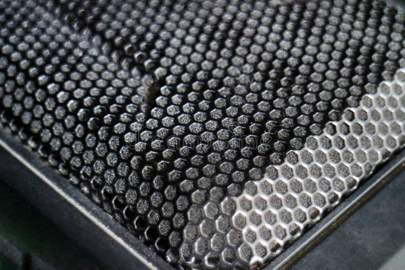 Black Metal Computer Case Panel Mesh with Holes Texture Stock Photo ...
