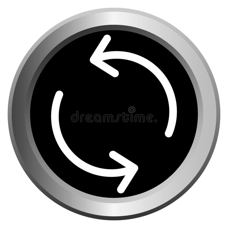Circle Two Arrows Black White Stock Illustrations – 331 Circle Two ...