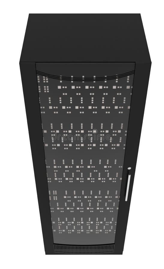 Black Metal Locker with Handle on White, Top View Stock Illustration ...