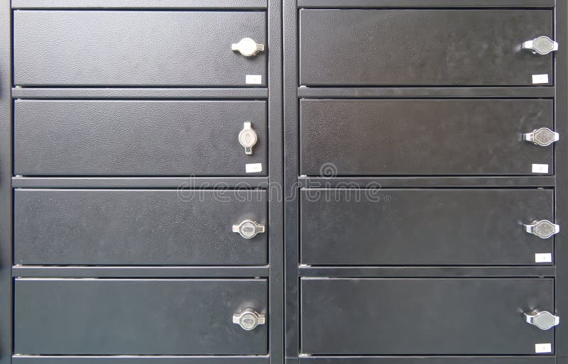 Black Metal Mailbox Multiple Compartments Stock Photos - Free & Royalty ...