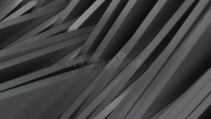 Black Metal Panels of Rectangular Shape. Random Chaotic Position ...