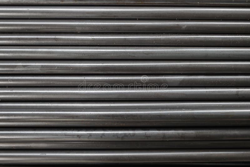 Black Metal Pipe Steel Sort Stacked Stock Image - Image of metal, group ...