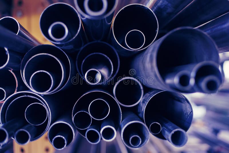 Metal pipes stock photo. Image of round, industrial, heavy - 10117826