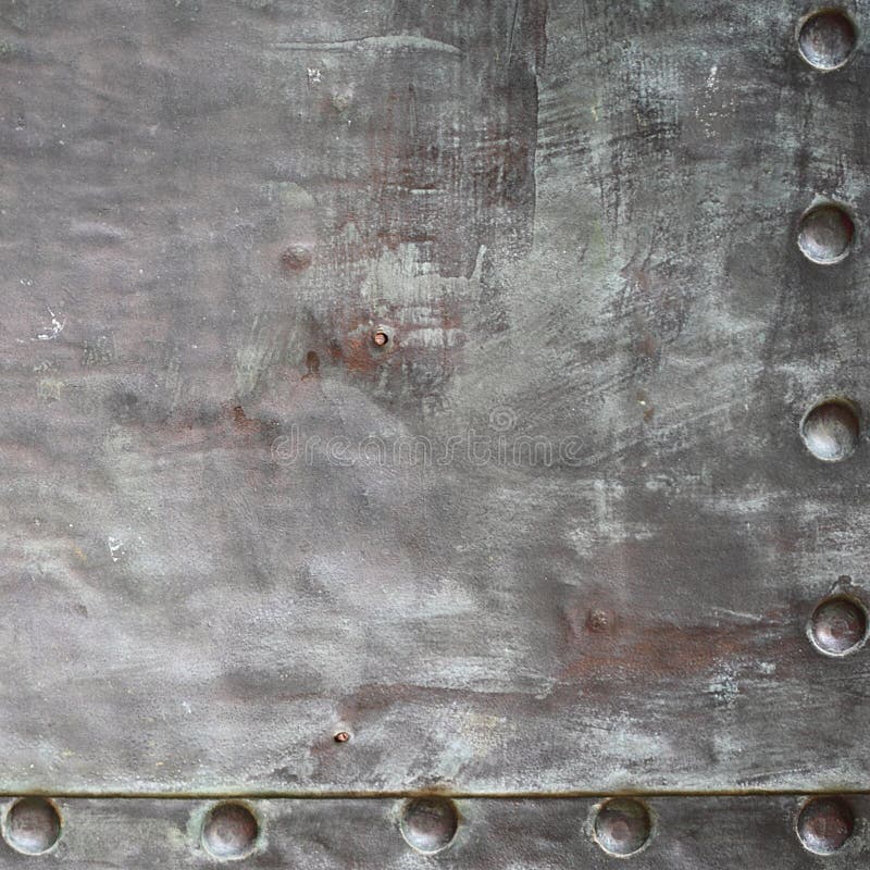 Black Metal Plate Or Armour Texture With Rivets Stock Photo - Image of ...