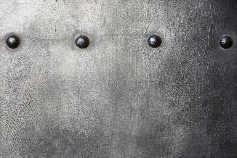 Black Metal Plate or Armour Texture with Rivets Stock Photo - Image of ...
