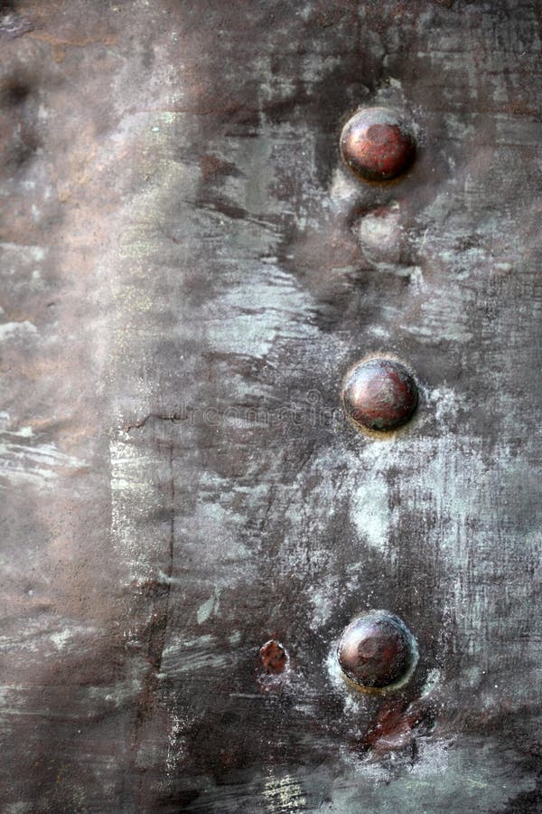 Rusted metal rivets stock image. Image of durable, ironworks - 2306263