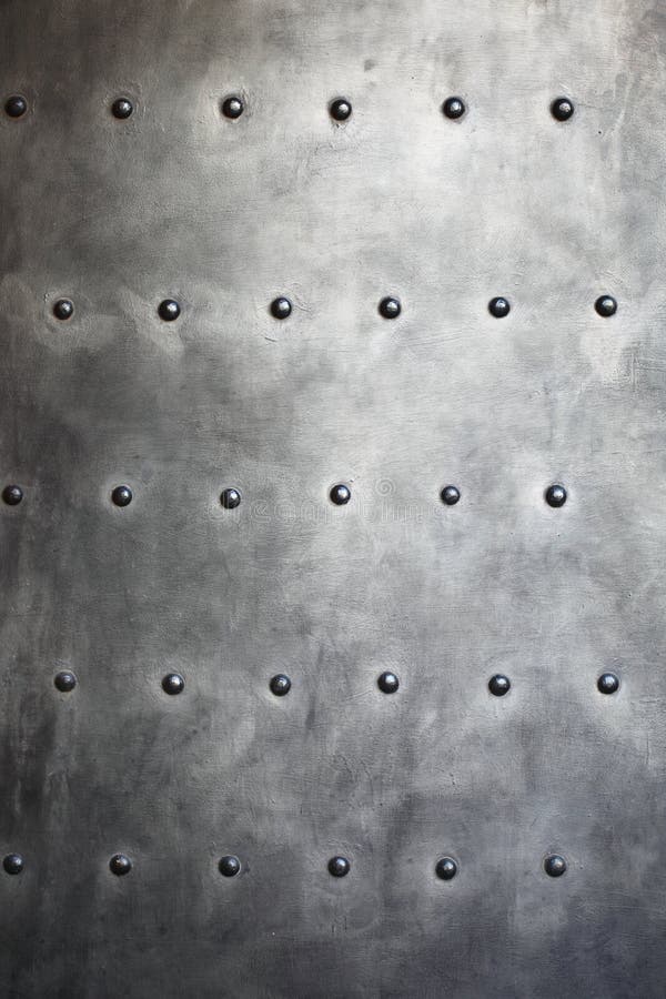 Steel Metal Square Plate or Hatch with Rivets Stock Image - Image of ...