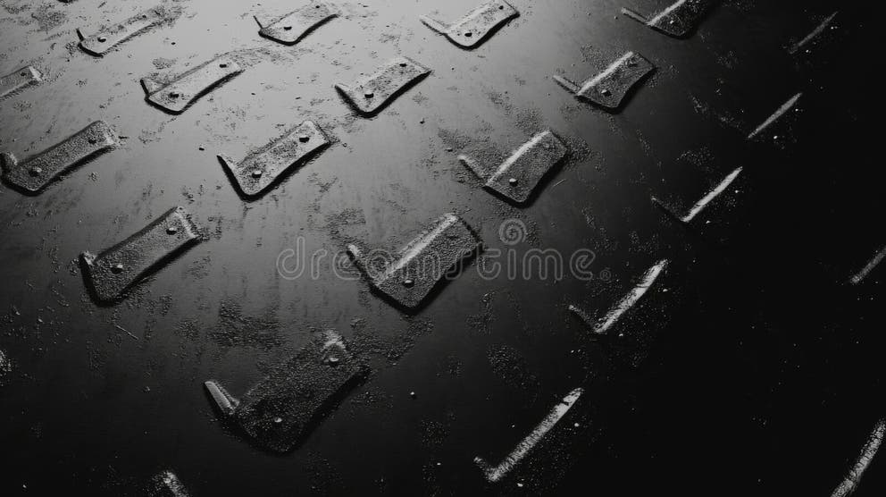 Black Metal Plate with Diamond Pattern Texture Stock Illustration ...