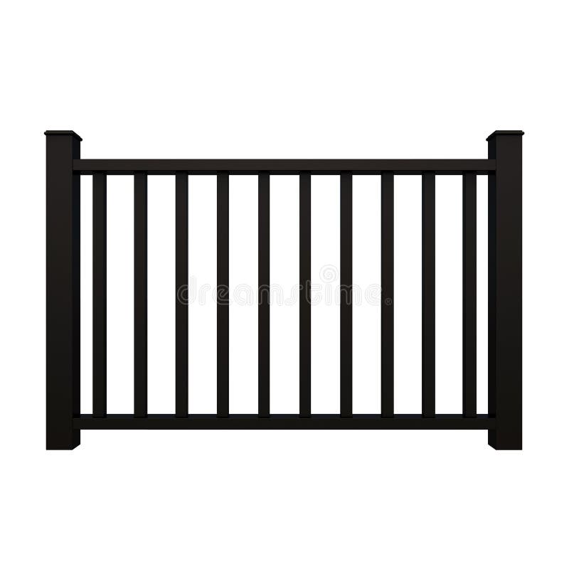 Black metal railing stock illustration. Illustration of white - 21965973