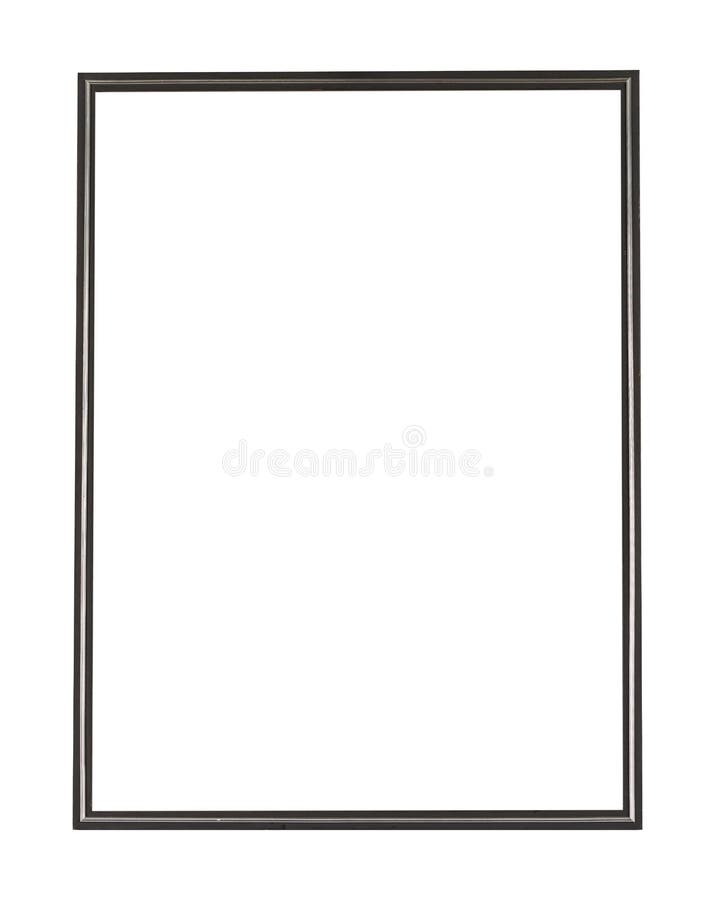 Black Metal Rectangular Frame for Painting or Picture Isolated on a ...