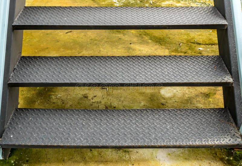 Black metal stairs stock photo. Image of steel, staircase - 78020984