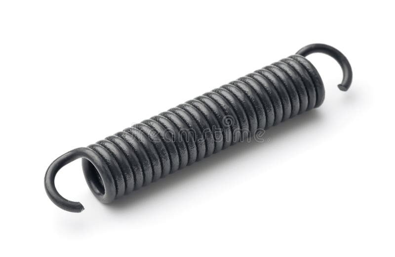 Black metal tension spring stock image. Image of flexibility - 318378041
