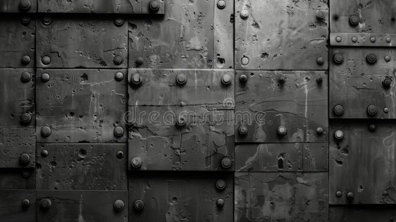 Black Metal Texture Background with Rivets Stock Illustration ...