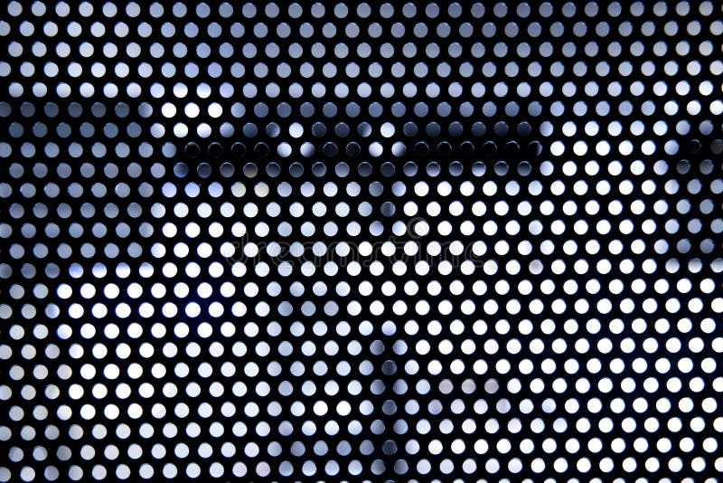 Black Metal Texture. Blank for Designers. Round Lattice Stock Image ...