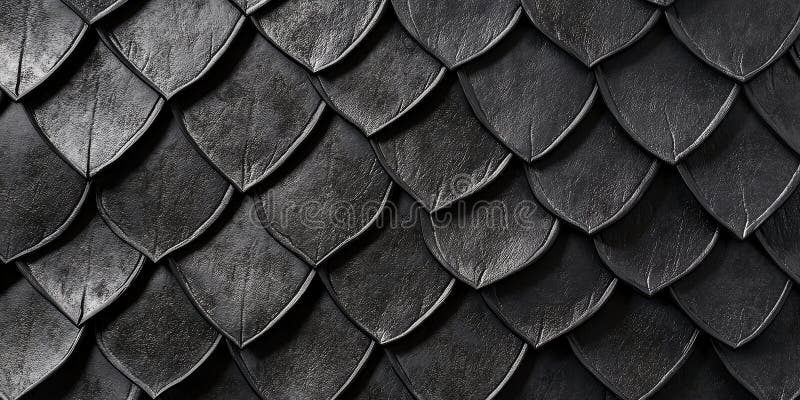 Black Metal Texture of Dragon Scales, with Sharp, Angular Edges and a ...