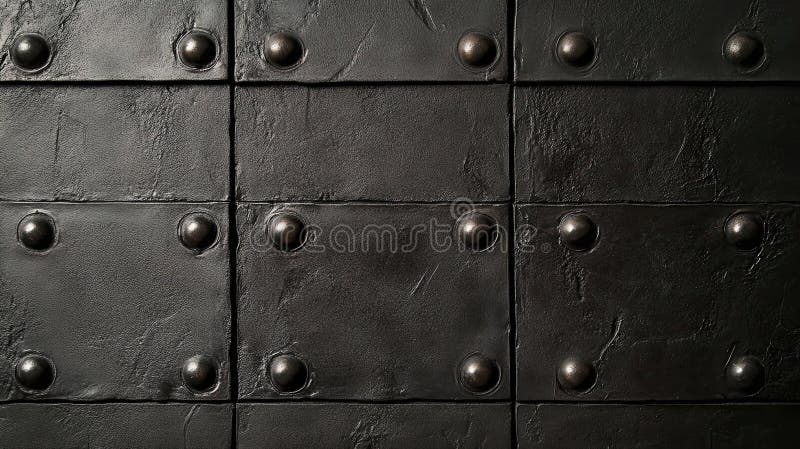 Black Metal Texture with Rivets Stock Image - Image of metal ...