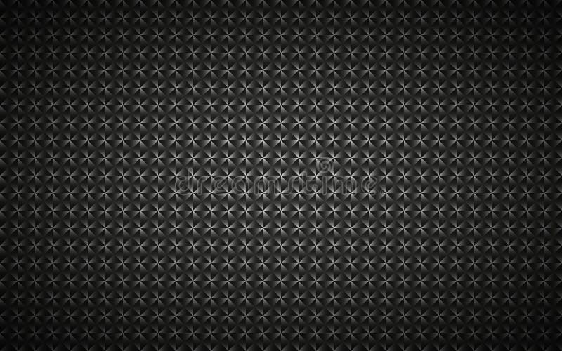 Black Metal Texture. Triangle Pattern with Gradients Stock Illustration ...
