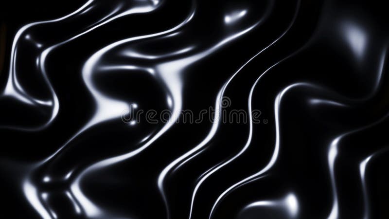 Black Metal Texture with Waves, Liquid Dark Metallic Stock Illustration ...