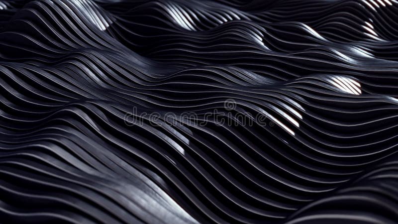 Black Metal Waves Background - Premium Abstract Motion Animation Loop ...