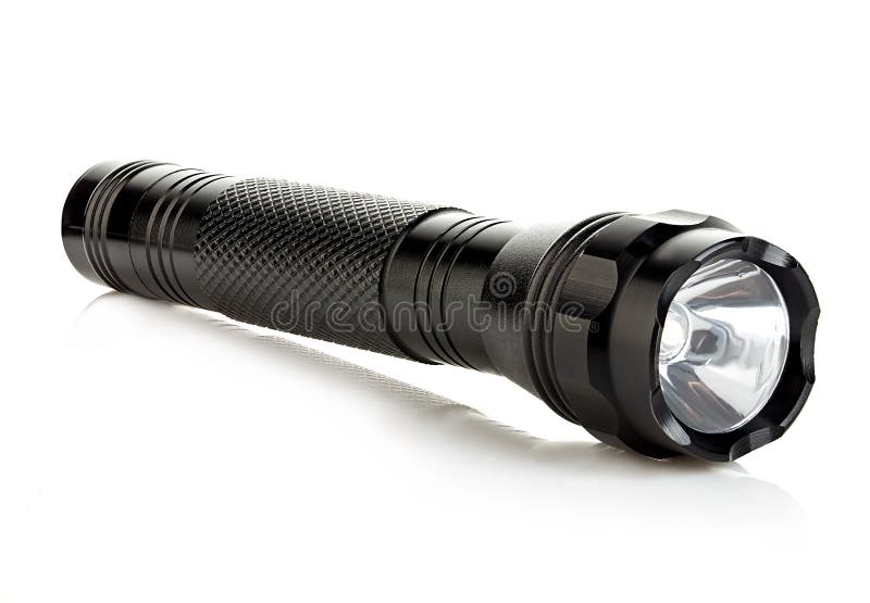 LED Flashlight Close-Up stock photo. Image of electrical - 29144772