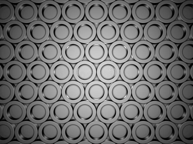 Black Metallic Round Shapes Pattern Background Stock Illustration ...