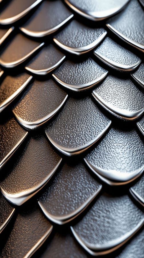 Black Metallic Scales Texture Stock Illustration - Illustration of ...