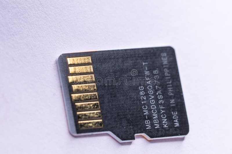 Micro SD Card on White Background Editorial Photo - Image of capacity ...