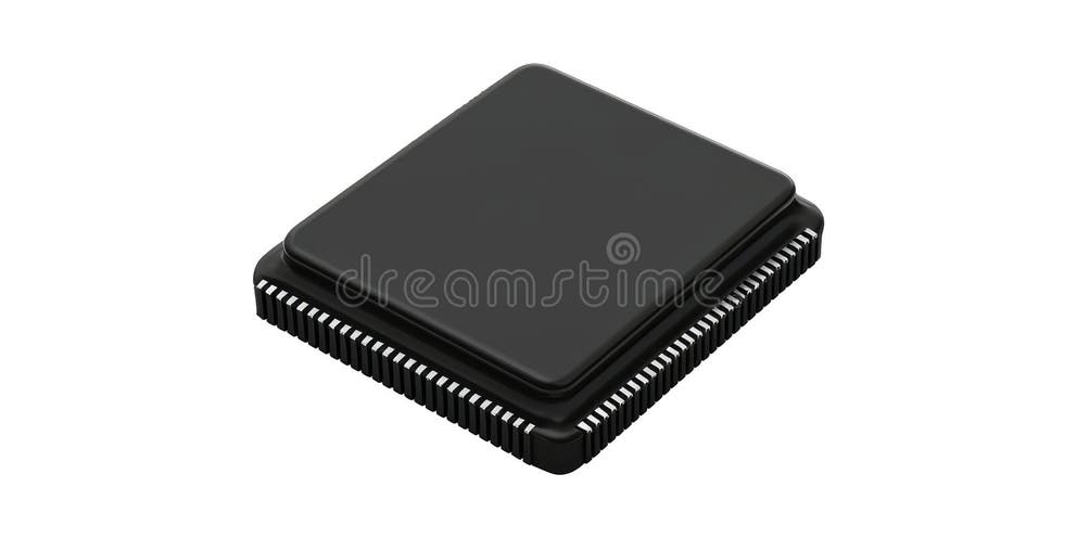 Black Microchip. Semiconductor Technology and Computing Innovation ...