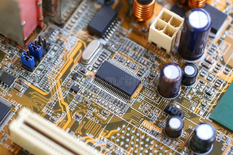 Black Mainboard Panel Background Stock Photo - Image of electrical ...