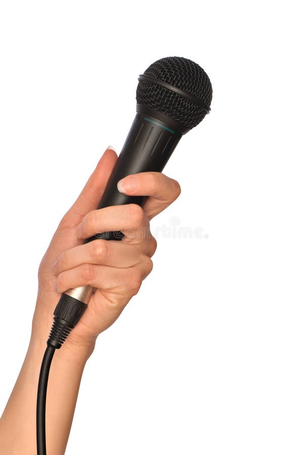 Black microphone stock photo. Image of studio, news, mike - 360382