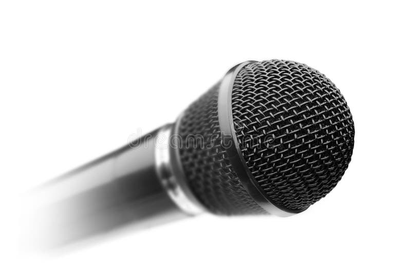 Black microphone stock photo. Image of studio, news, mike - 360382