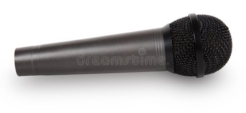 Black microphone stock image. Image of instrument, perform - 47134191
