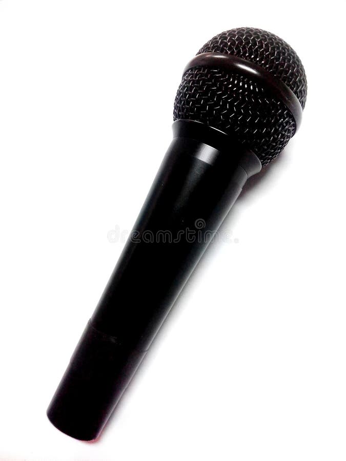 Black Microphone for Singing Stock Photo - Image of young, microphone ...